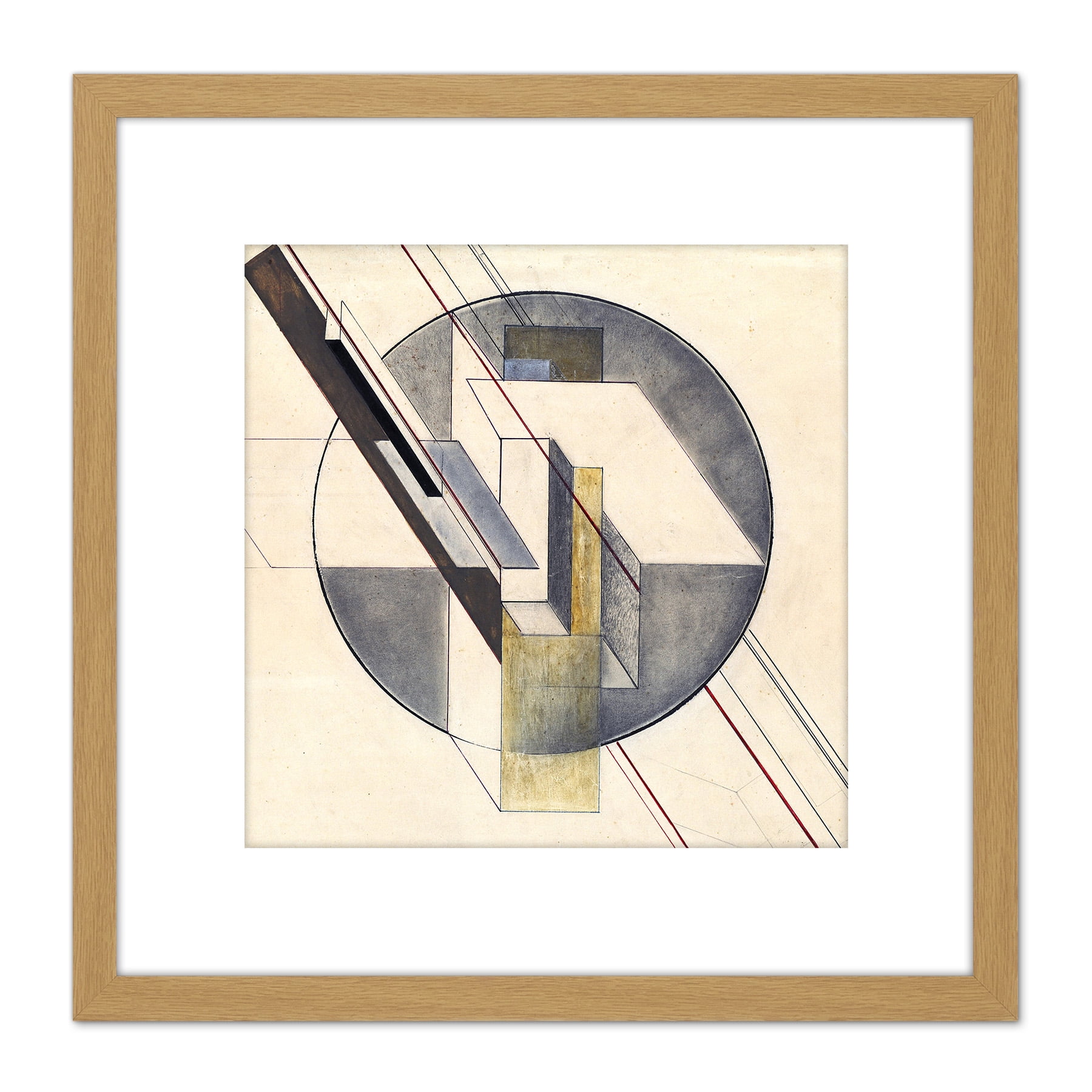 Klucis Construction Constructivist Painting 8X8 Inch Square Wooden ...