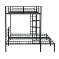 ARCTICSCORPION Metal Full over Twin Triple Bunk Bed with Shelf and ...