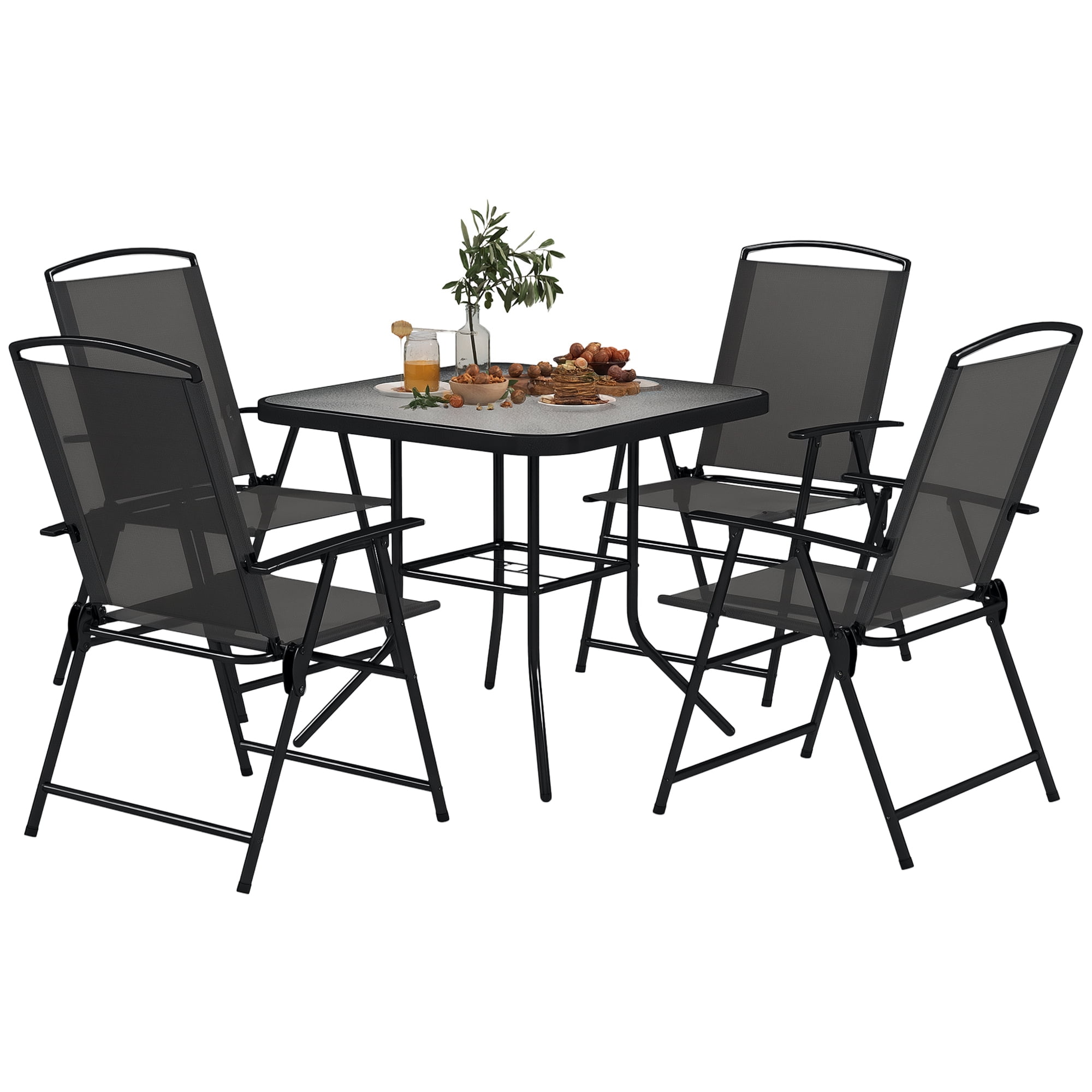 Click here for Outsunny Patio Dining Set For 4  Outdoor Dining Se... prices