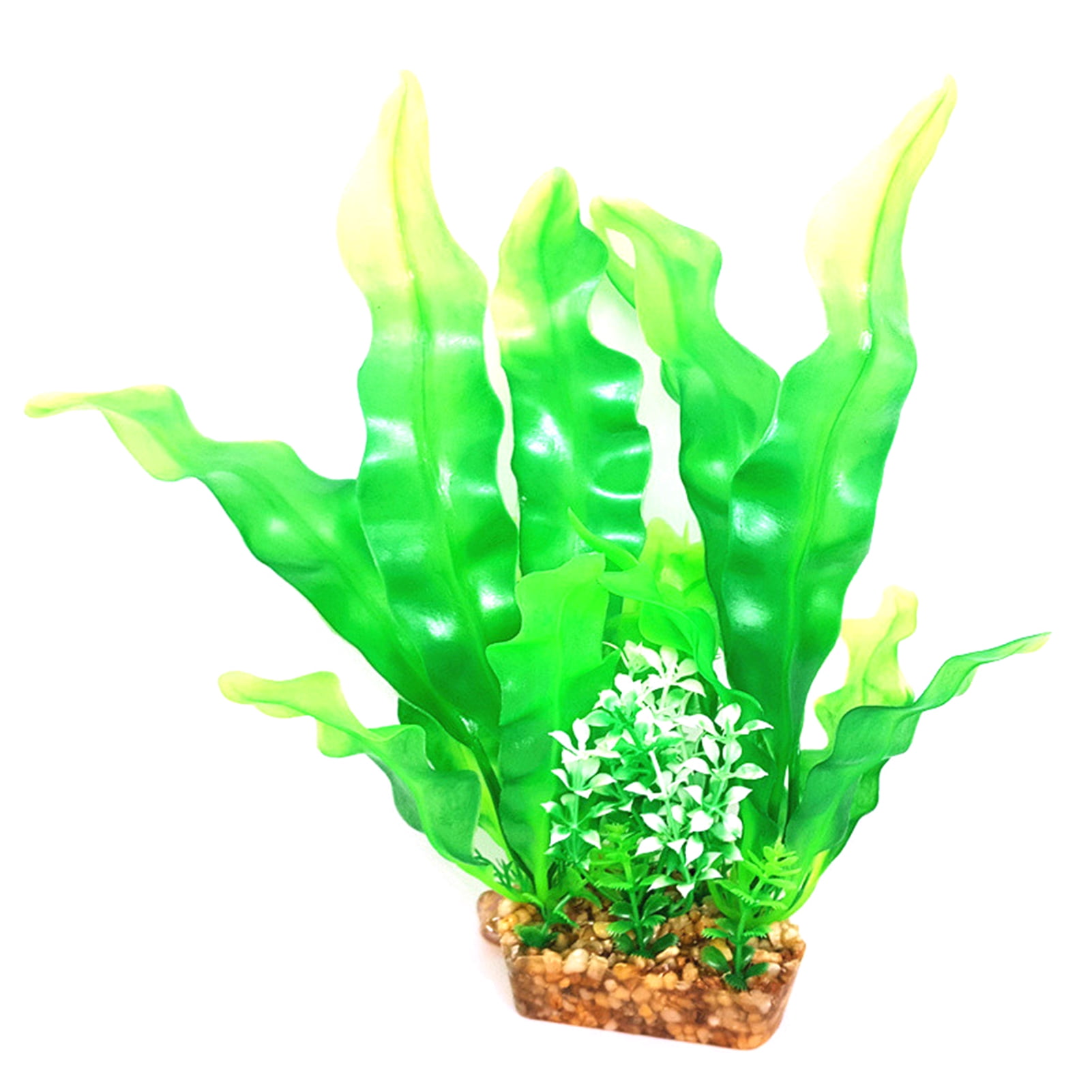 Fish Tank Plant, Artificial Kelp Aquatic Green Plastic Plant Fake Fish ...
