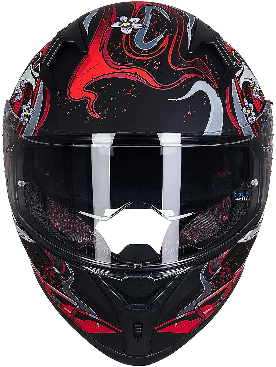 ILM Motorcycle Helmet Full Face with Pinlock Compatible Clear&Tinted ...