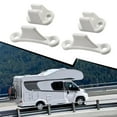 2X Door Catch Nylon White Door Holder for Caravan Motorhome Caravan ...
