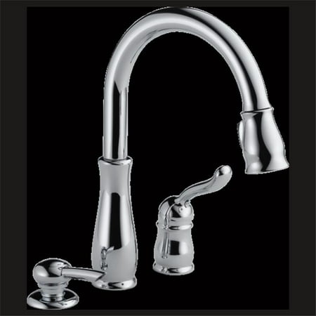 Delta 978-SD-DST Single Handle Pull-Down Kitchen Faucet with Soap ...