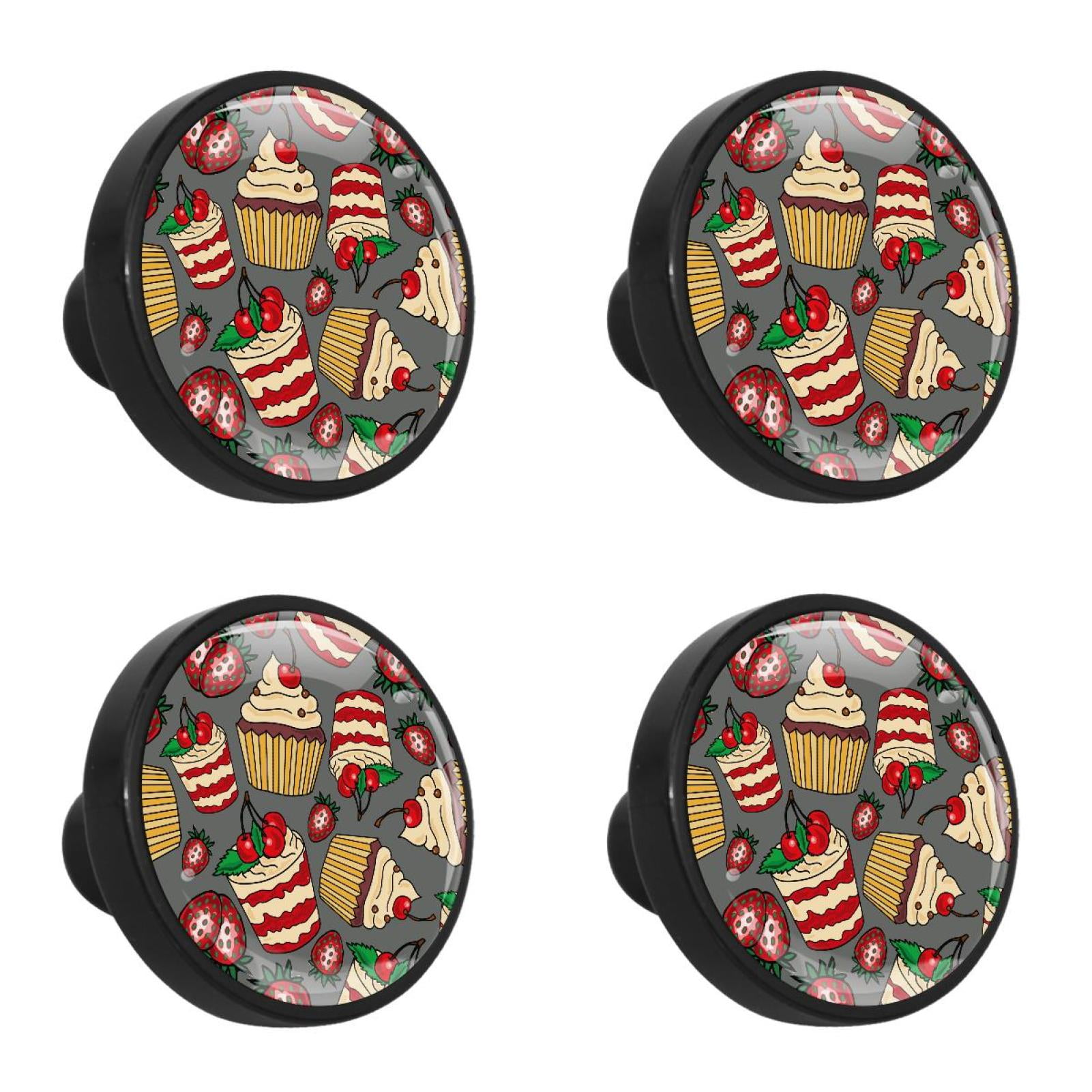 4 Pcs Strawberry Knobs for Kitchen Cabinet Cupboard Dresser Bookcase ...