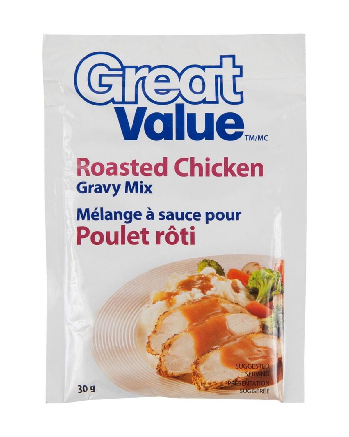 Great Value Roasted Chicken Gravy Mix, Packaged Gravy and Seasonning ...