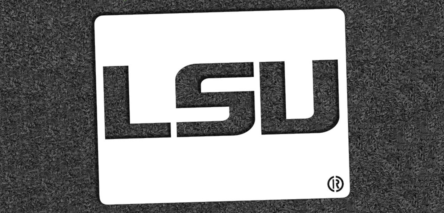 NCAA LSU Tigers Collegiate 'LSU' Mini Stencil Kit - Walmart.com