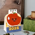 Funny Apple Design Calendar Desk Calendar, 3D Cartoon Desktop Calendar ...