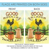 Toland Home Garden Good Morning Sunshine Farm Coffee Flag Double Sided ...
