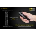 Combo: NITECORE E4K Flashlight -1x NITECORE 21700 Rechargeable Li-ion ...