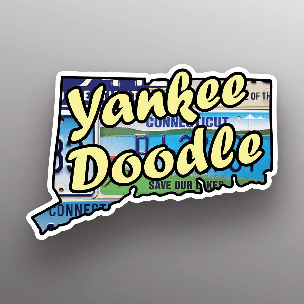 Yankee Connecticut State Shape Great Gift Idea Single 5 Inch Magnet ...