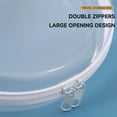 3 Pack Clear Hard Shell Zipper Case, Travel Toiletry Pouch & Makeup ...