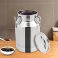 7.4 Gal 304 Stainless Steel Milk Can, Sealed Liquid Storage Bucket with ...
