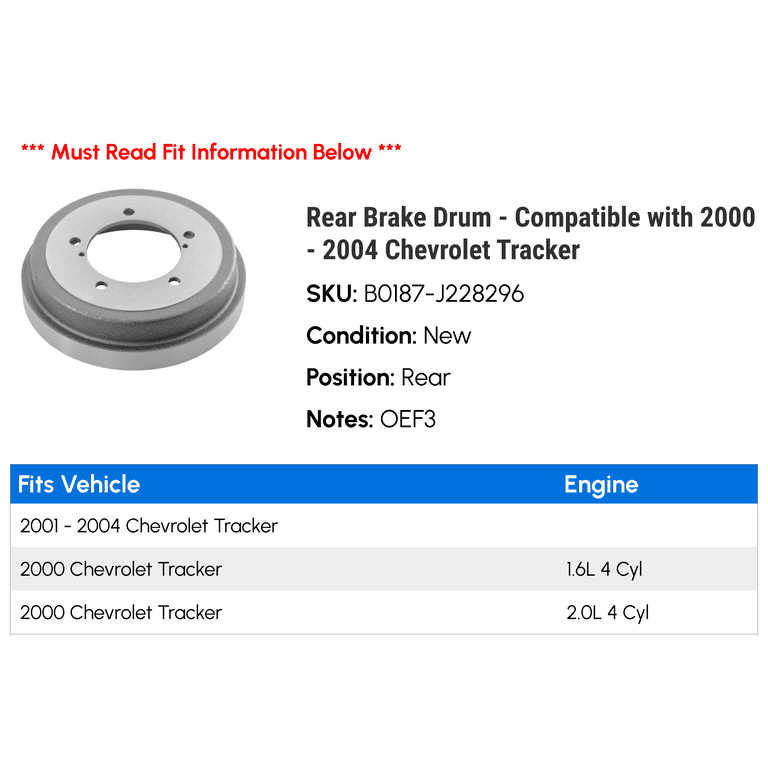 2002 Chevy Tracker Rear