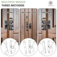 Two-sided Lockable Gate Latch with Pull Cable for Metal Wood Vinyl ...