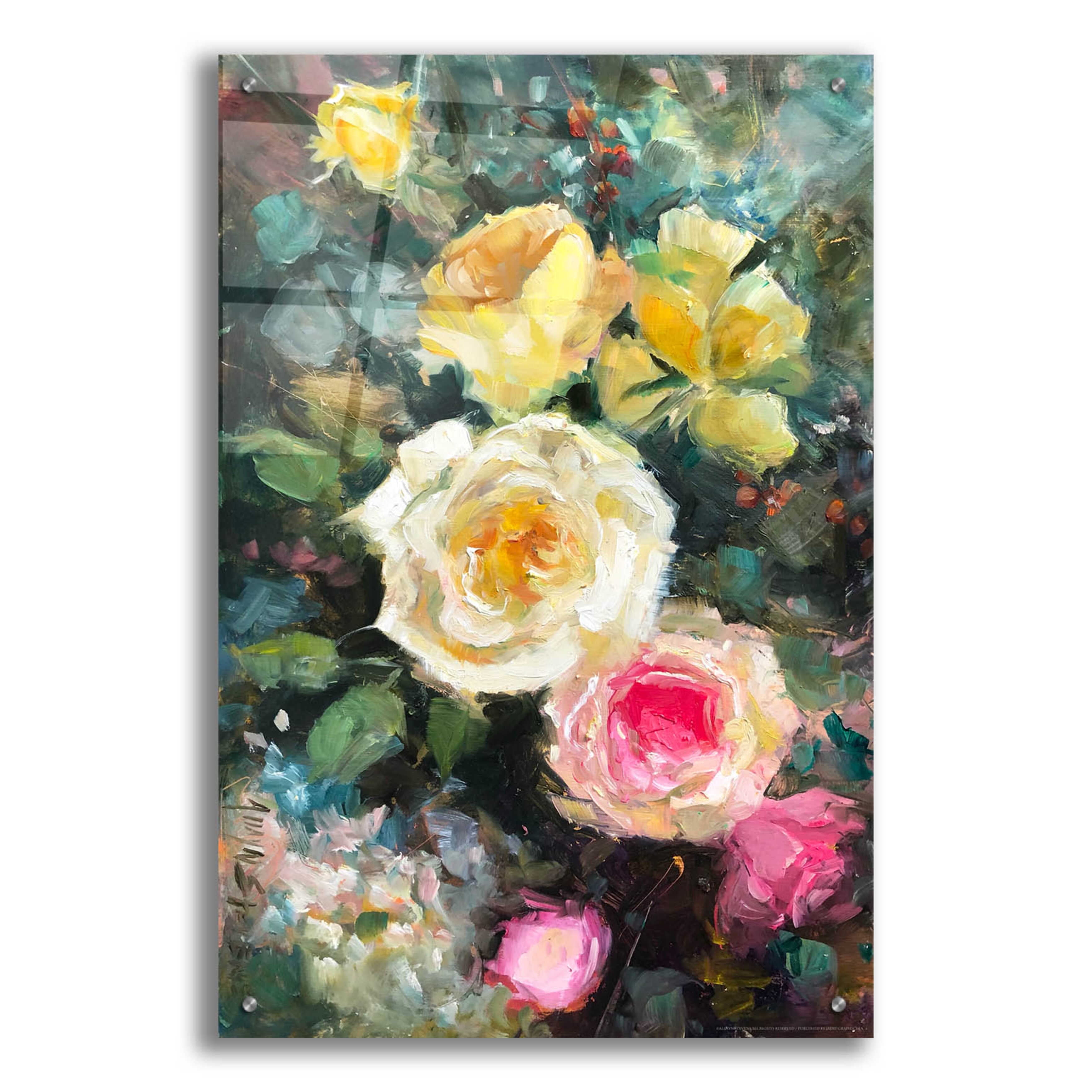 Epic Art 'Still Life #4' by Jadei Graphics, Acrylic Glass Wall Art, 24 ...