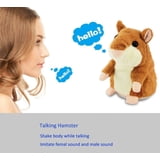 Topboutique Talking Hamster, Plush Interactive Toys, Repeats What You ...