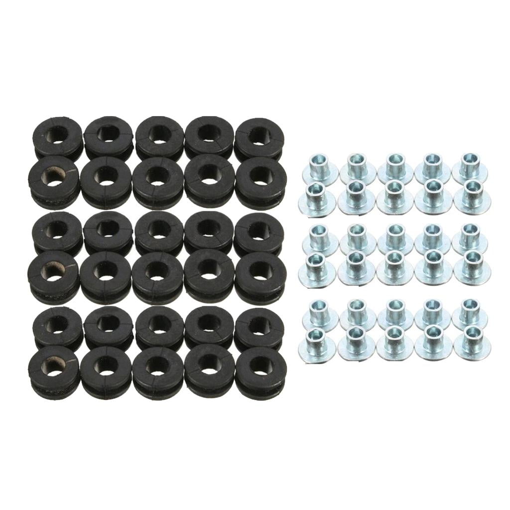 30x Universal Cover Screw Rubber Grommets Grommet For ATV Quad Scooter ...