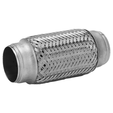 Double Braided Exhaust Bellow, Stainless Steel Universal Silver Heavy ...