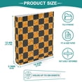 ALAZA Basketball Checkered Grid Hardcover 3 Ring Binder 1.5" D-Rings ...