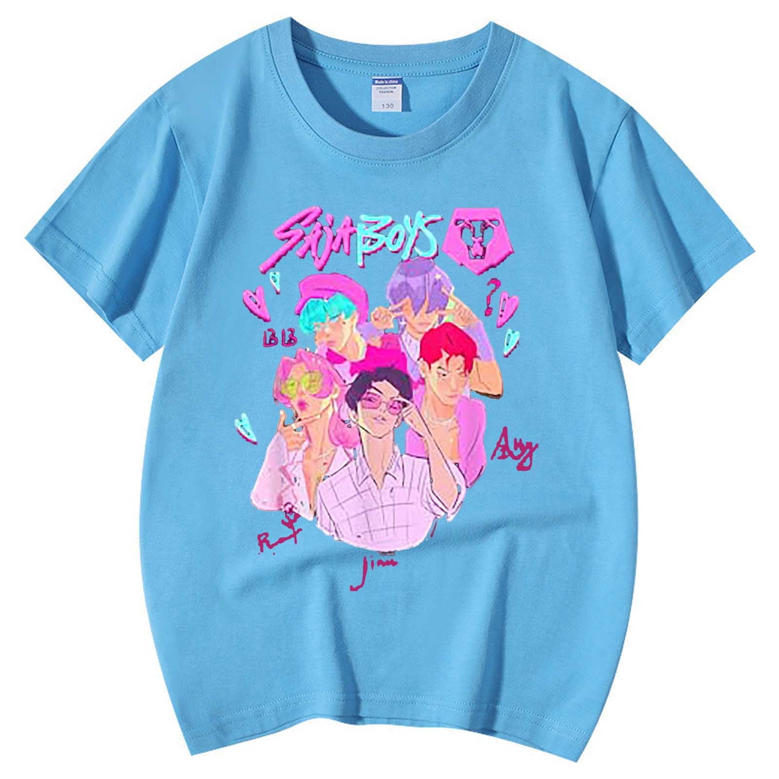 Click here for Svbnaue Kpop Summer Short Sleeve Round Neck Tee Fo... prices