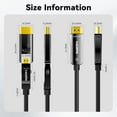 8K Fiber Optic Micro Mini HDMI to HDMI Cable for Easy Pre-Buried Tube ...