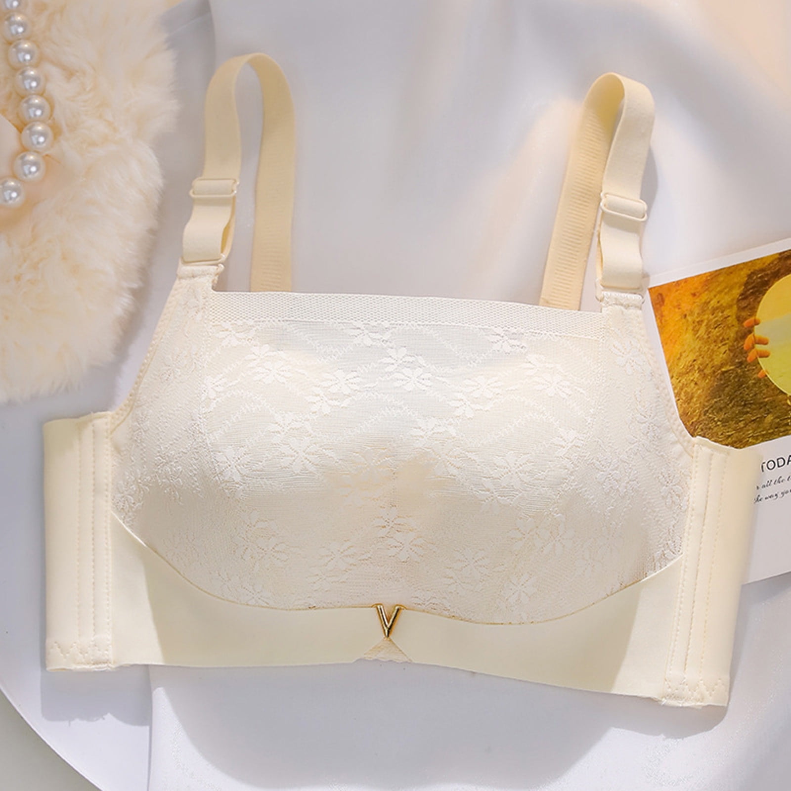 QIPOPIQ Solid Underwire Push Up Bra Clearance Women's Small Bra Push-up ...