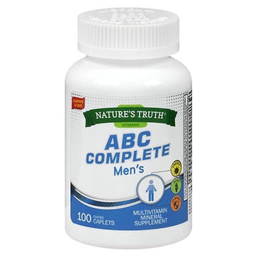 Suplemento Nature's Truth ABC Complete para hombres 100 tabletas ...
