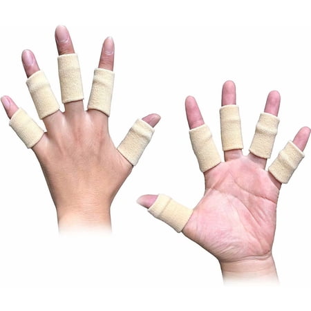 20pcs Summer Finger Sleeves Sport Elastic Arthritis Trigger Braces ...