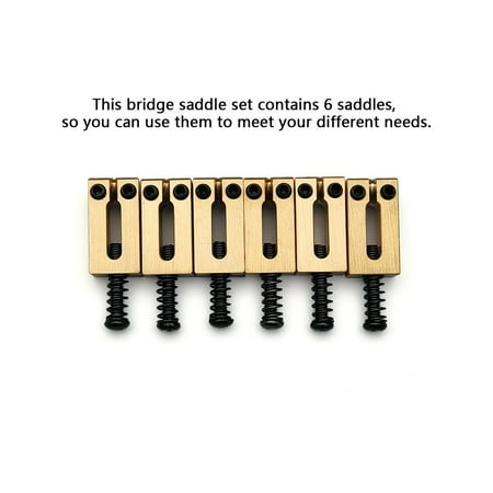 6 Pieces Electric Guitar Bridge Saddle Guitars Stringed Instrument ...