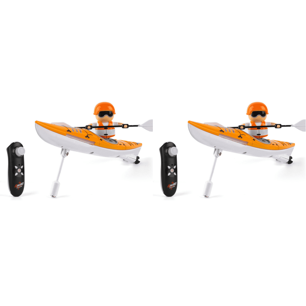 Barco Control Remoto 2 4 Ghz Kayak RC Acuáticos Verano para () Naranja ...