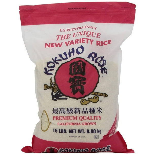 Kokuho Rose Rice, 15-Pound - Walmart.com - Walmart.com