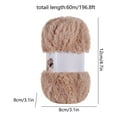 Faux Fur Yarn Soft Chunky Fluffy Yarn for Winter Crochet Knit, Scarves ...