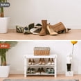 3-Tier Bamboo Shoe Rack Bench for Entryway, Small Indoor Shoe Organizer ...