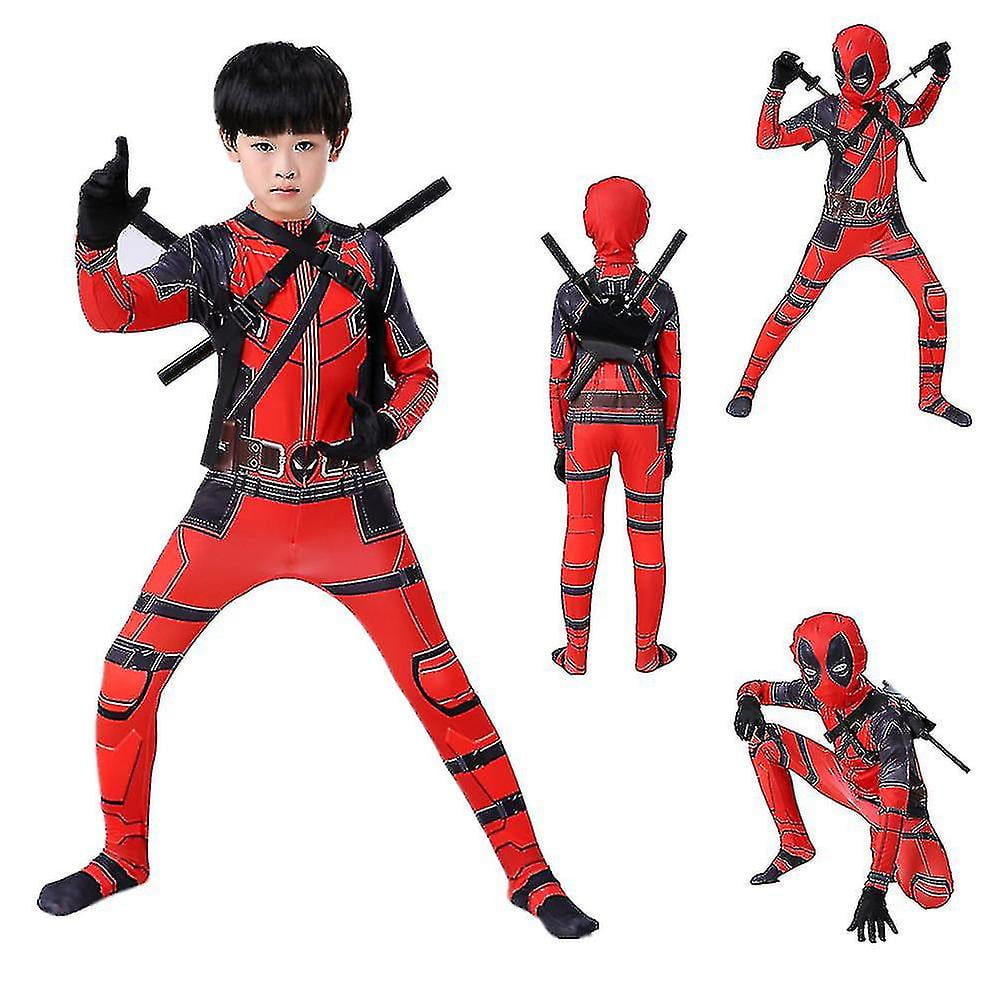 Disfraz de Cosplay para niños, traje de Deadpool, traje de fiesta para ...