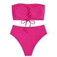 Caihaooo 2024 Women Sexy Cute Split Bikini Swimsuit High Waisted Bikini