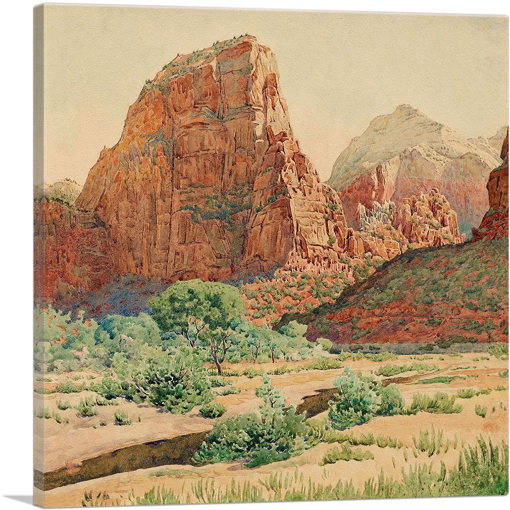 ARTCANVAS Bright Angel Landing Zion National Park Utah Canvas Art Print ...