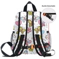 ALAZA Butterfly Flower Heart Pattern School Backpack Student Bookbag ...