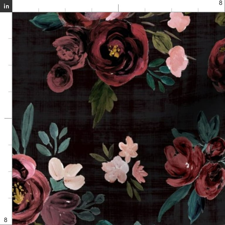 Maroon Floral Pattern