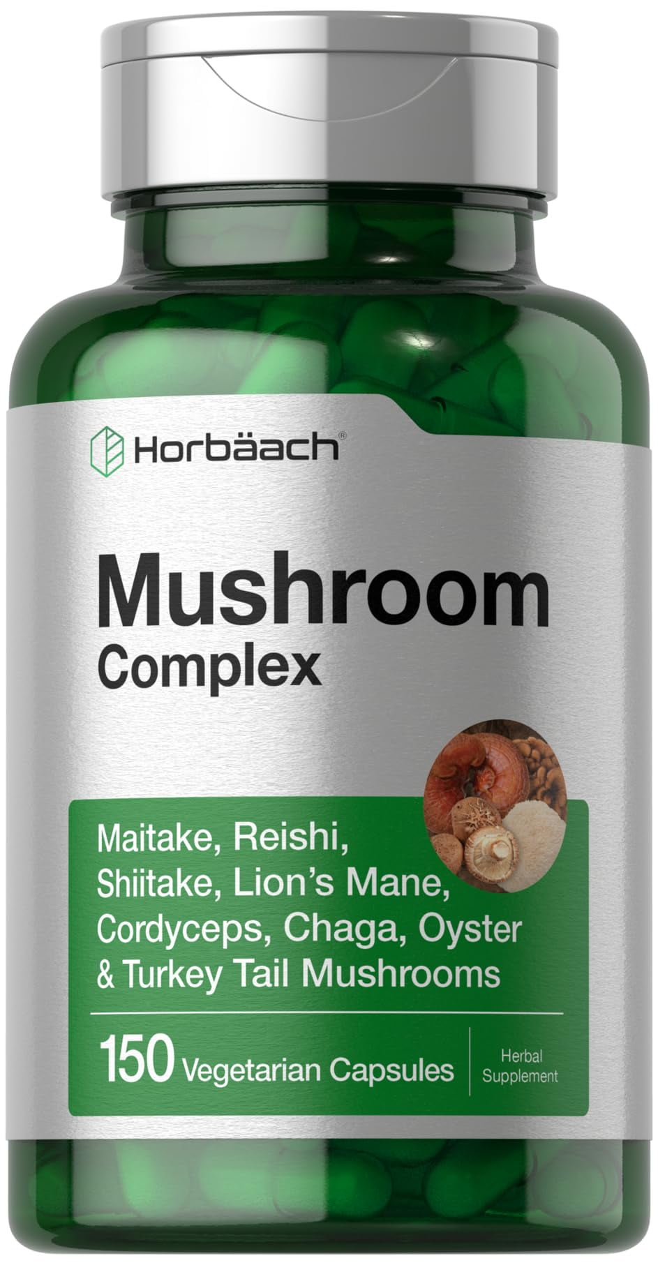Suplemento Horbaach Mushroom Complex 150 cápsulas | Bodega Aurrera en línea