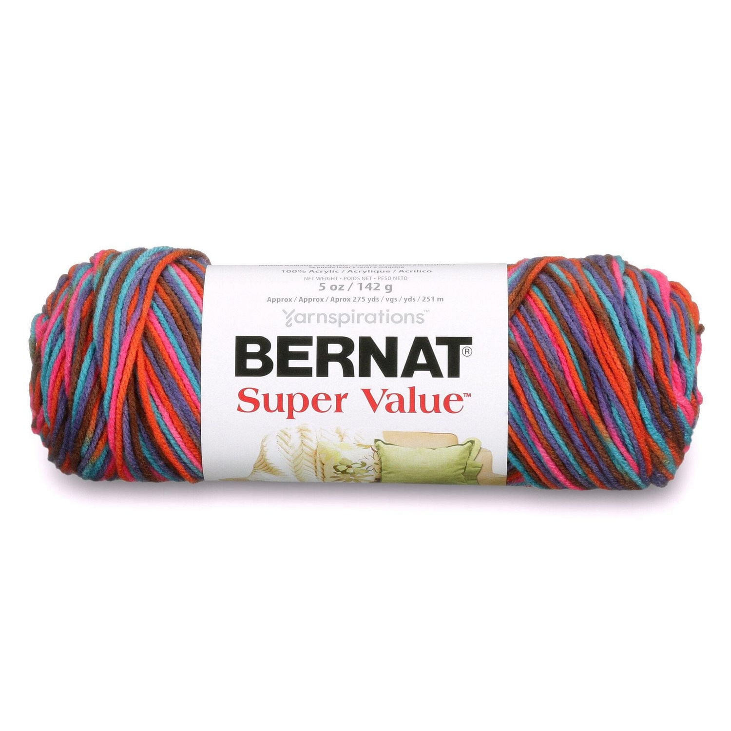 Click here for Bernat Super Value Variegates Yarn  Acrylic #4 Med... prices