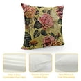 YINGXI Rose Throw Pillow Cushion Cover, Old Fashioned Victorian Style ...