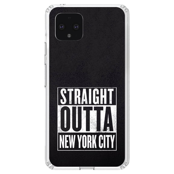 DistinctInk Clear Shockproof Hybrid Case for Google Pixel 4 XL (6.3" Screen) - TPU Bumper ...