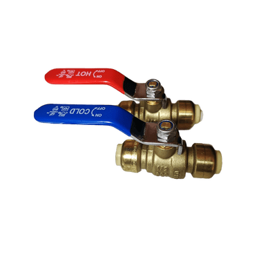 SharkBite EvoPEX 1/2 in. Push x 1/2 in. Dia. Push Brass Ball Valve ...