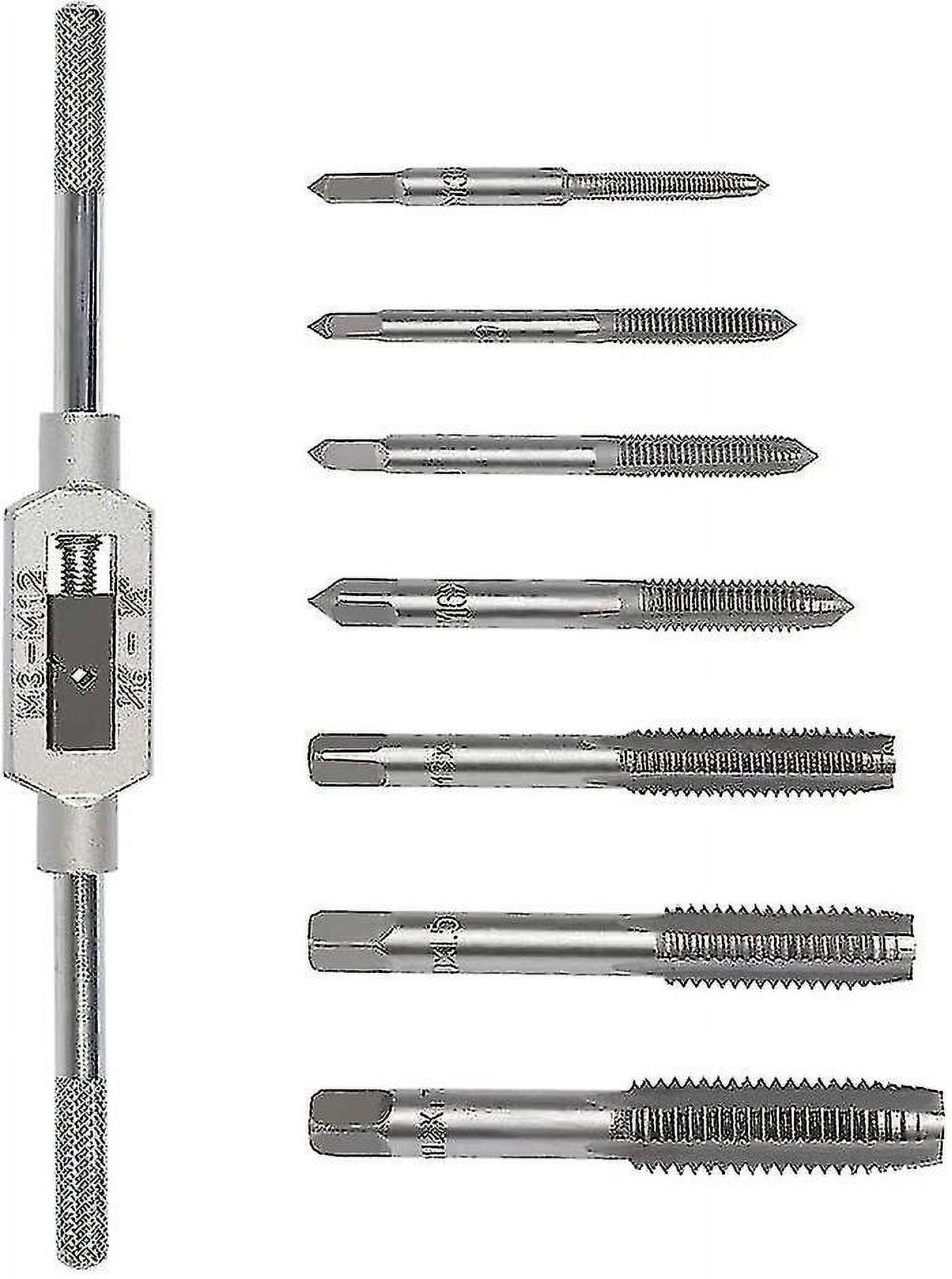8 Pieces Metric Tap Set - Adjustable Hand Metric Thread Tap Tap With ...