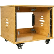 Sound Town DIY 16U Studio Rack with Furniture Grade Walnut Laminate ...