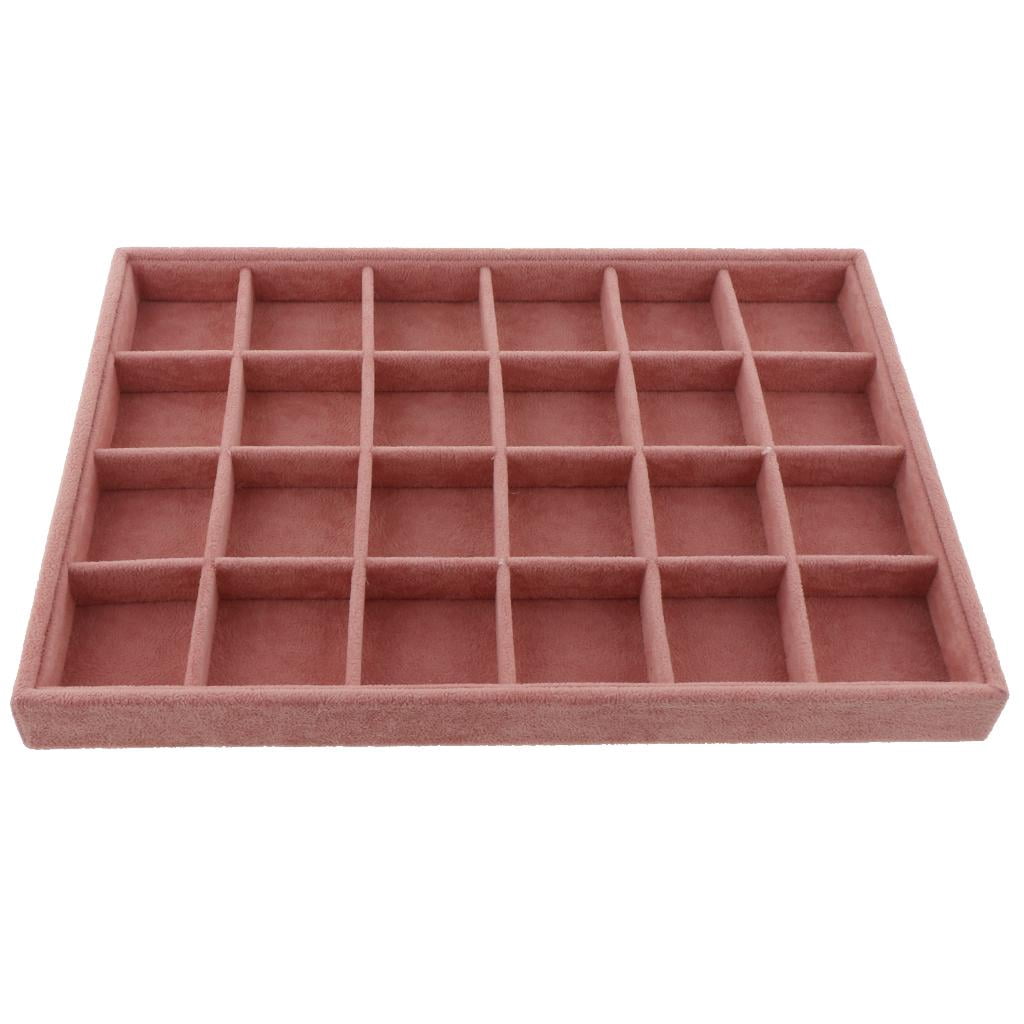 Velvet Jewelry Ears Showcase Display Organizer Tray (E) Holder Case ...