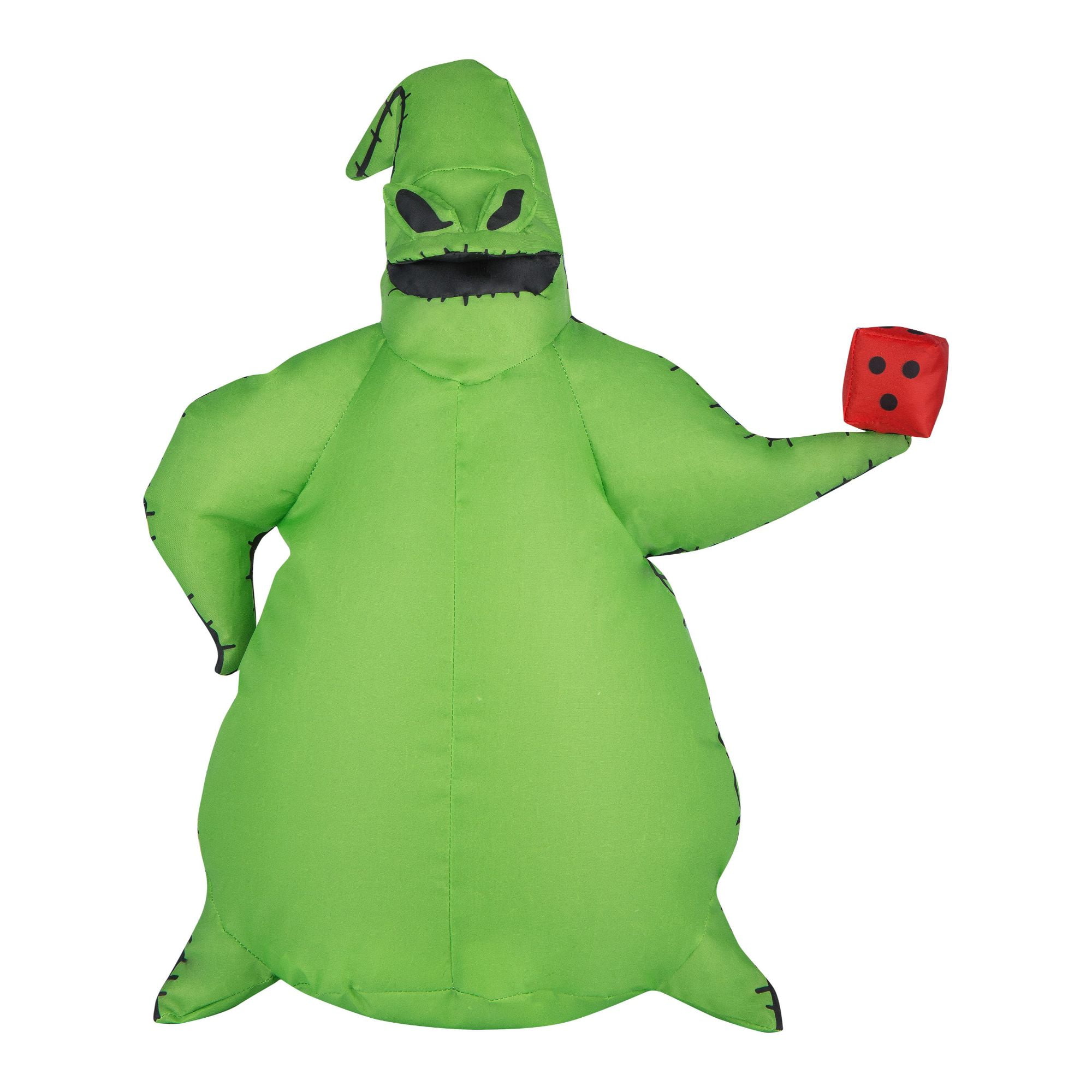 18" Green and Red Oogie Boogie Inflatable Airblown Halloween Yard Decor ...