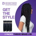 Darling Pre Stretched Thrive Braid Hair 3x Pack 52 Inch 1b