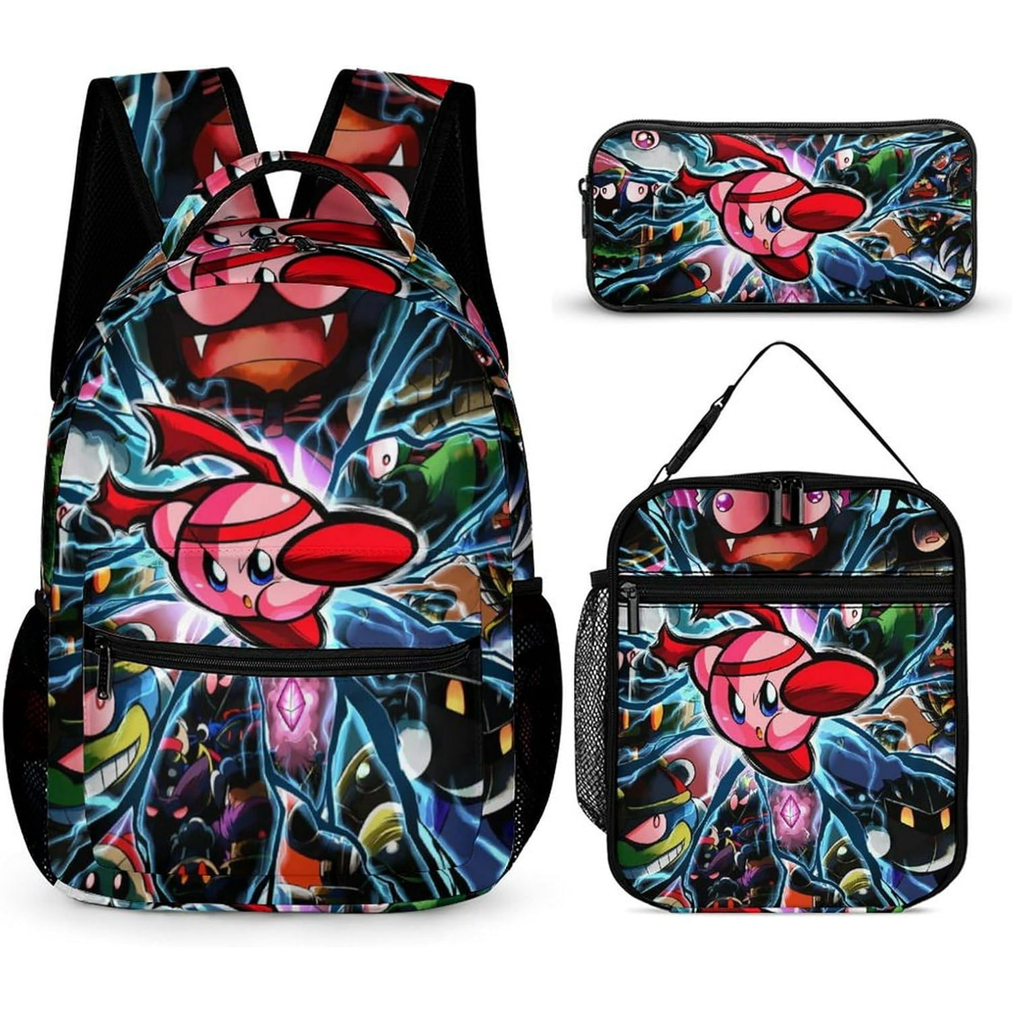 Click here for Kirby Backpack 3 Piece Set  3pcs Bookbag Laptop Ba... prices