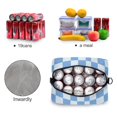 ALAZA Checkered Grid-t7 Insulated Lunch Box Large Reusable Cooler Bag ...